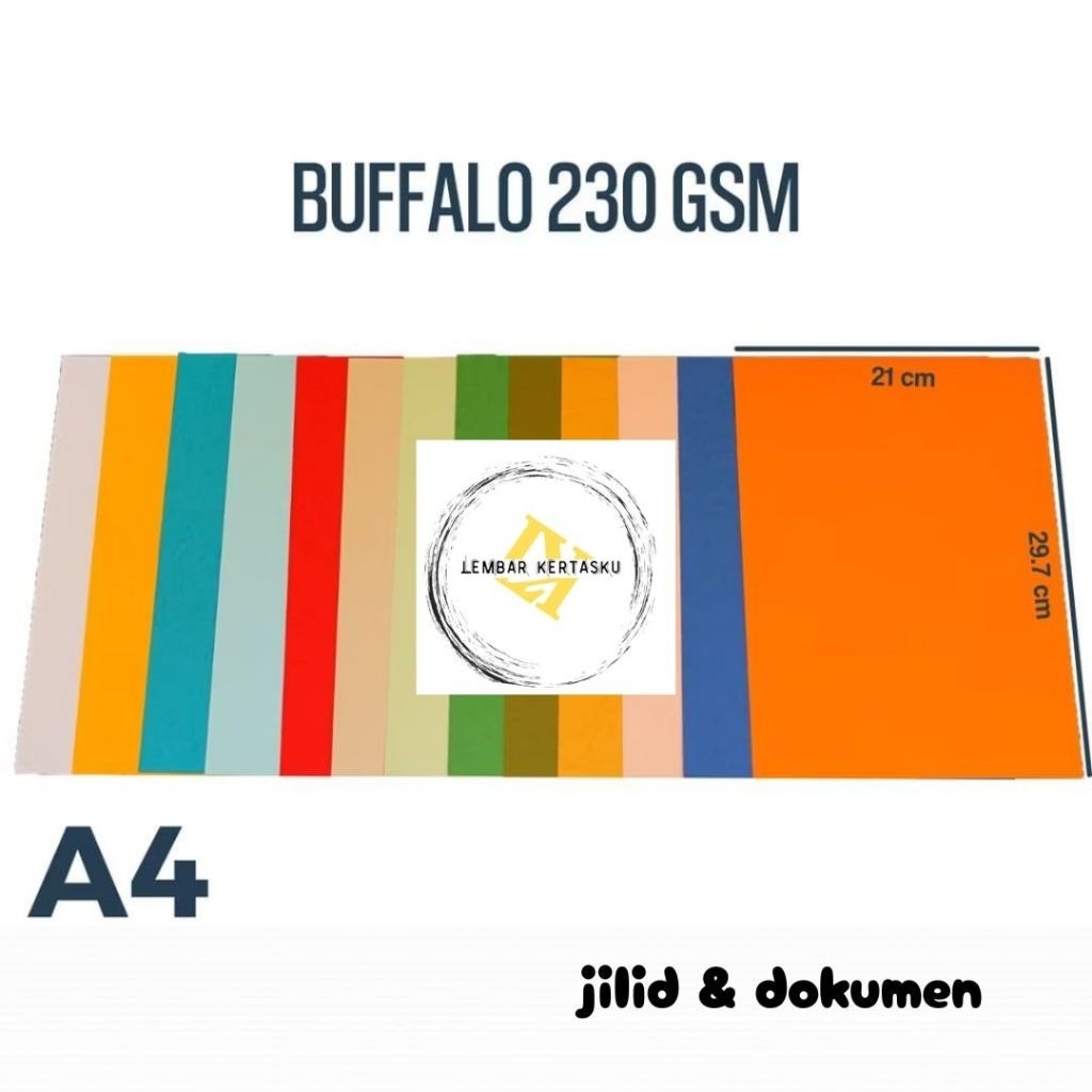 Jual Kertas Buffalo A4 isi 30 lembar / Kertas Cover Buffalo A4 / Kertas ...