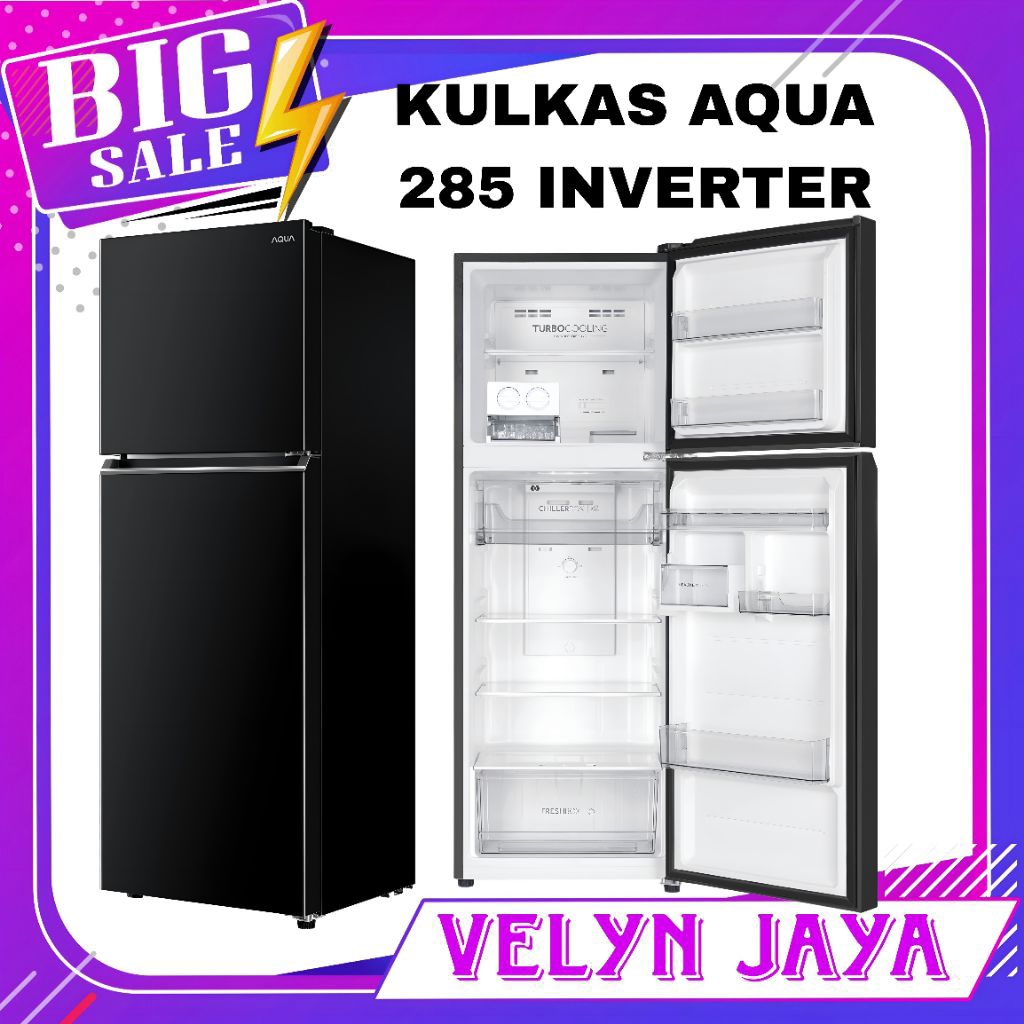 Jual Kulkas aqua 2 pintu inverter 285 rap kulkas inverter aqua 2 pintu ...