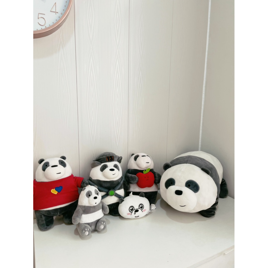 Jual boneka miniso we bare bears panpan panda keychain ganci gantungan ...