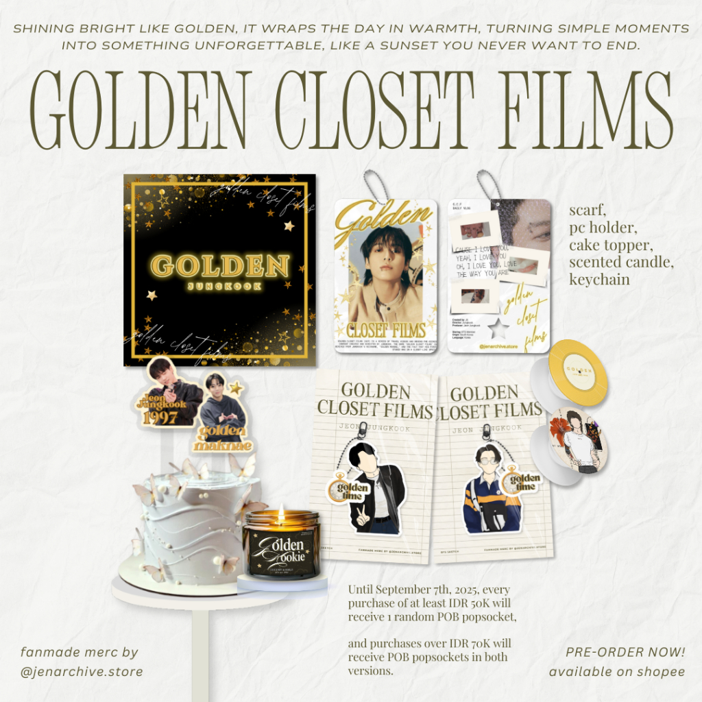 Jual Golden Closet Films | JK's Birthday Kit by jenarchive.store ...