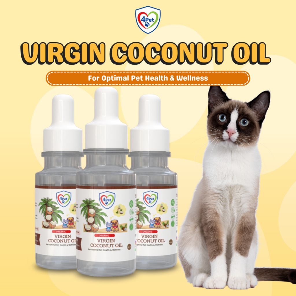 Jual 4Pet Minyak VCO Virgin Coconut Oil Kucing Anjing Obat Jamur Kulit ...