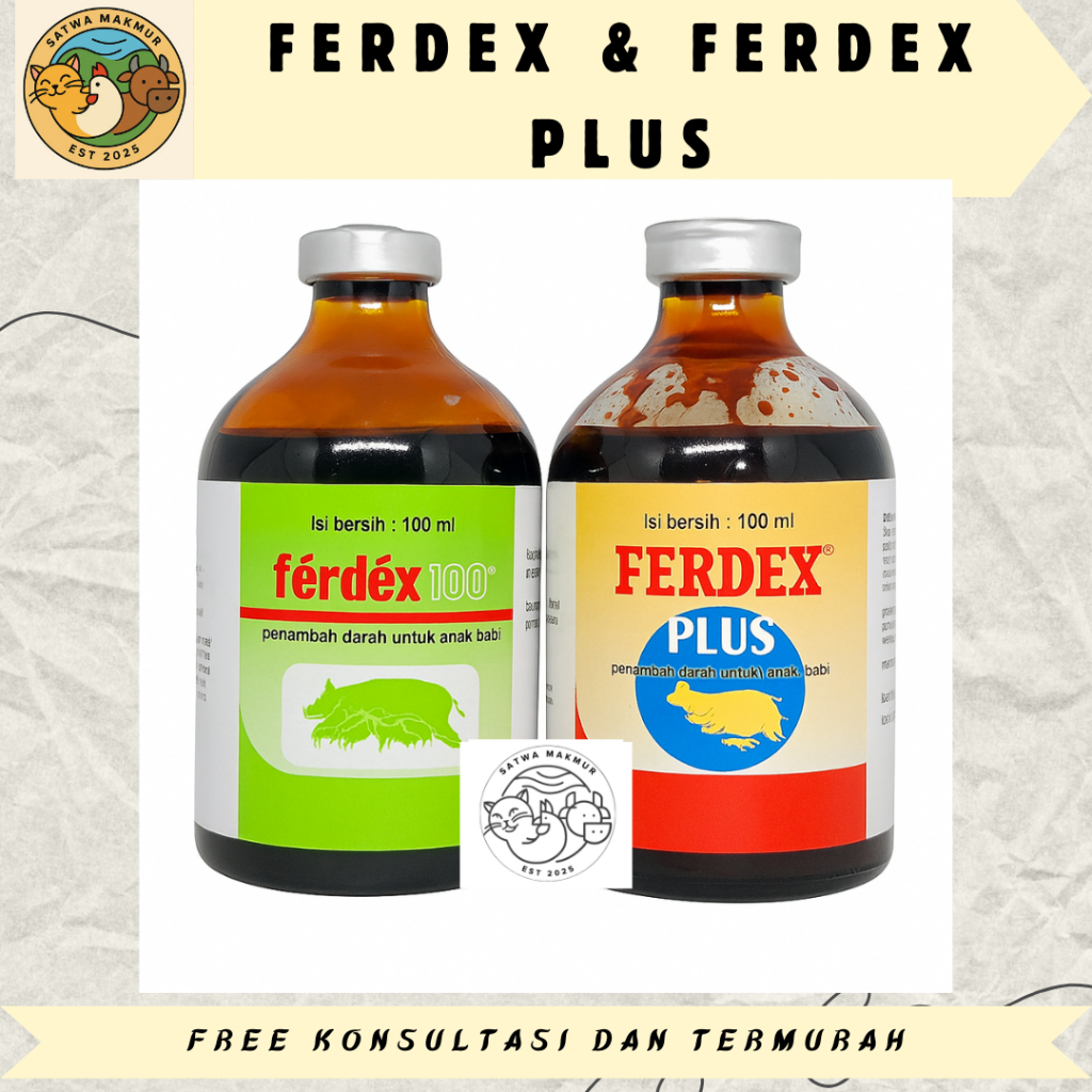 Jual FERDEX 100 ml, FERDEX PLUS 100 ml - Penambah Darah Anak Babi, Zat ...