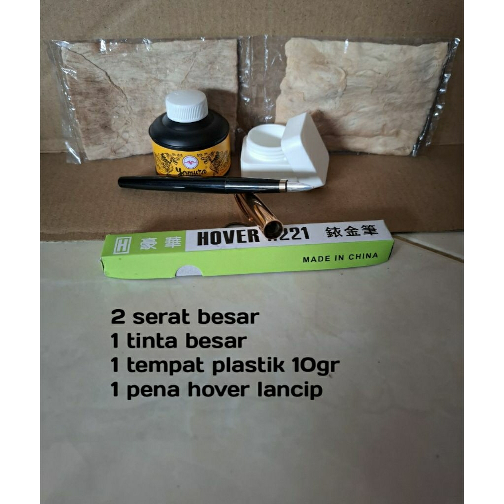 Jual satu set paket hemat peralatan menulis lengkap Pena tutul pena ...