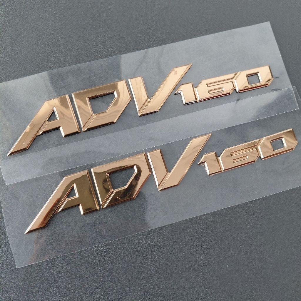 Jual emblem adv 160 ori logo adv 160 gold croom | Shopee Indonesia
