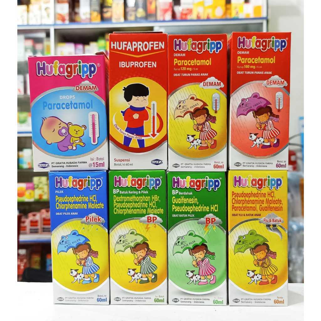 Jual HUFAGRIPP 𝐒𝐈𝐑𝐔𝐏 𝟏𝟓𝐌𝐋 𝐃𝐀𝐍 𝟔𝟎𝐌𝐋 - Meredakan Demam, Sakit Gigi ...