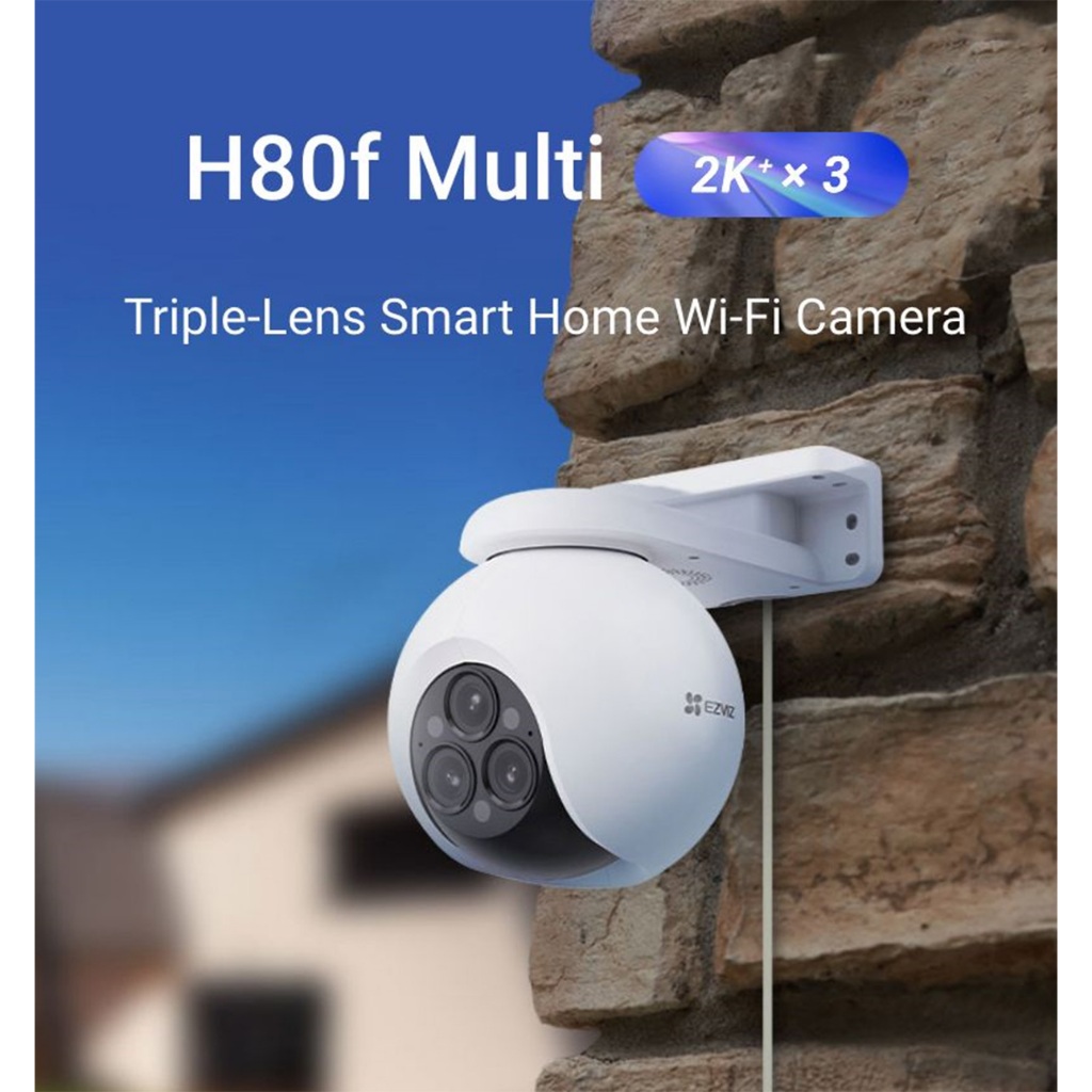 Jual EZVIZ H80f Multi 12MP | 3*4MP | Triple-Lens Pan & Tilt Wi-Fi ...