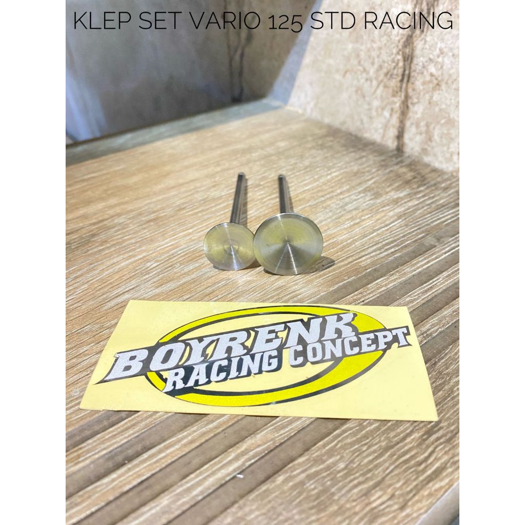Jual KLEP SET IN/EX VARIO 125 KWN/KZR STD RACING HANDMADE BOYRENK ...