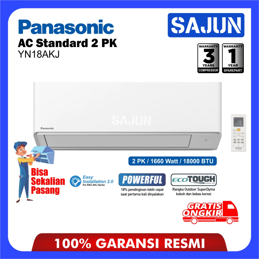 Jual Panasonic CS/CU-YN18AKJ AC Standard [2 PK] / Air Conditioner 2PK | Shopee Indonesia