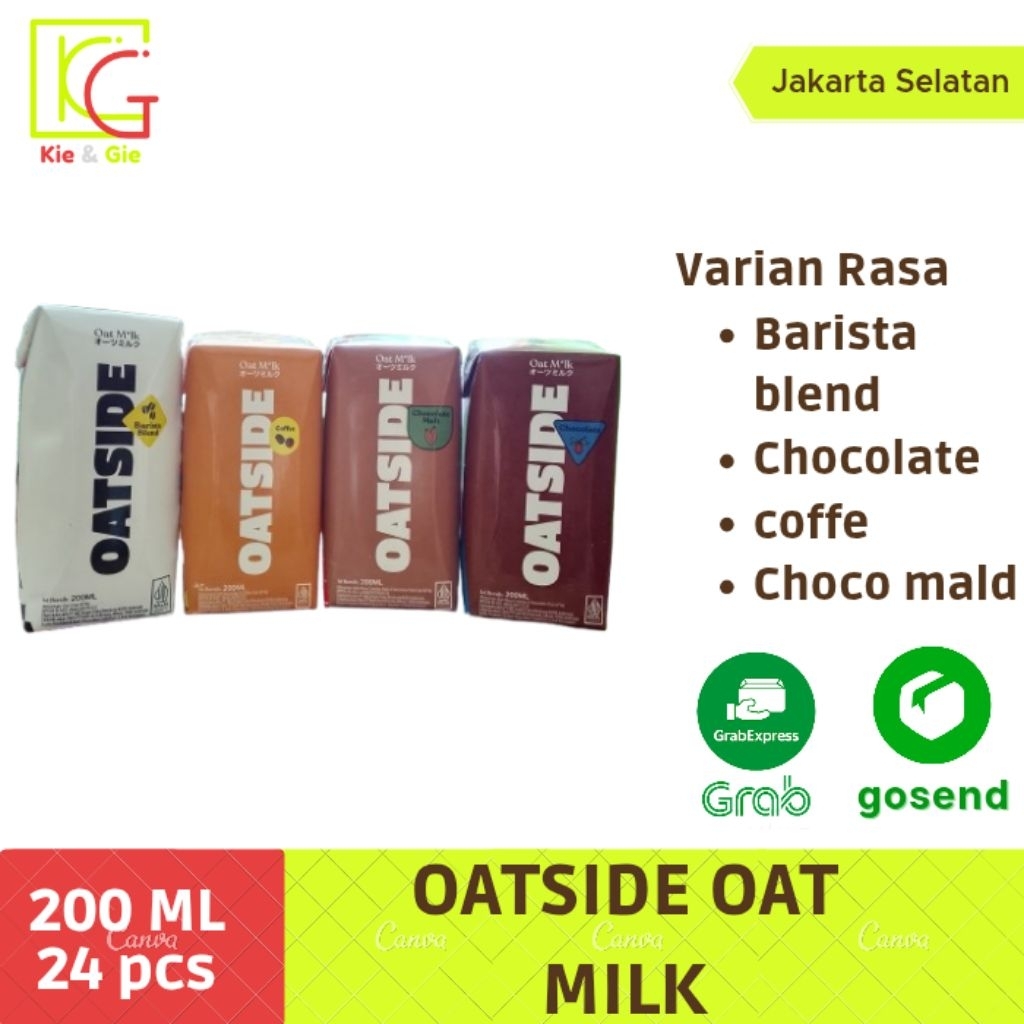 Jual OATSIDE mini staw Oat Milk 200ml (kemasan dengan sedotan) [karton ...