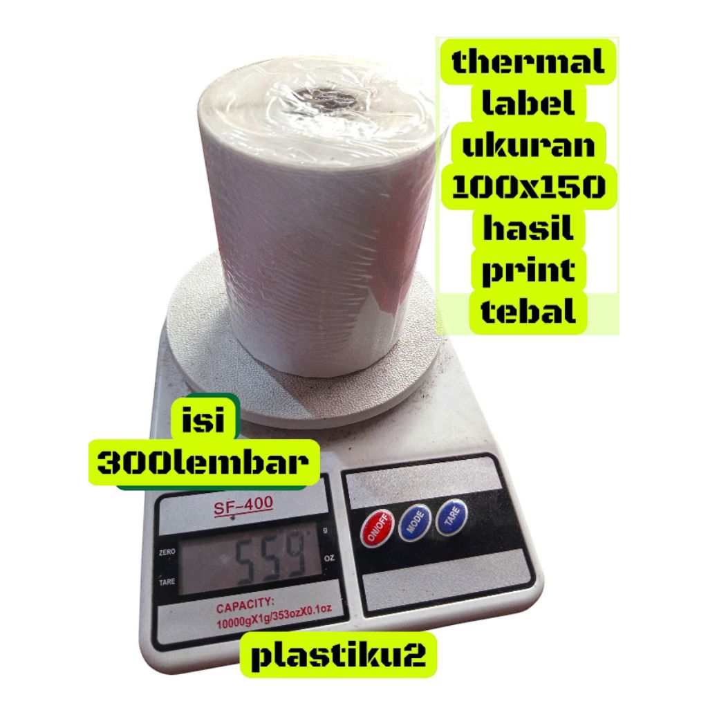 Jual thermal label ukuran 100x150 isi 300 lembar | Shopee Indonesia