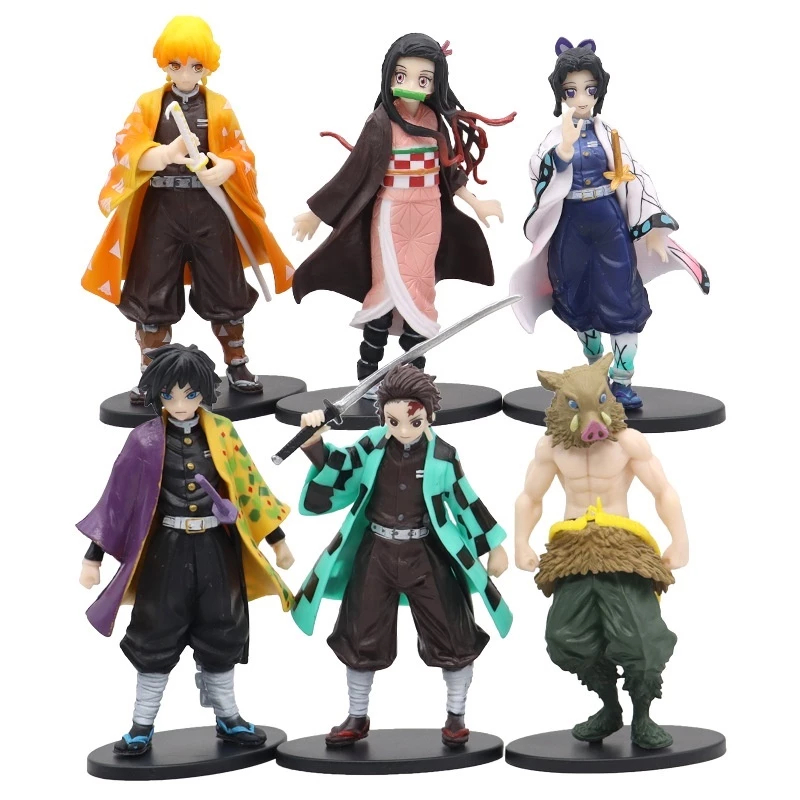 Jual Mainan_Miniatur Action Figure Demon Slayer Tanjiro Nezuko Zenitsu ...