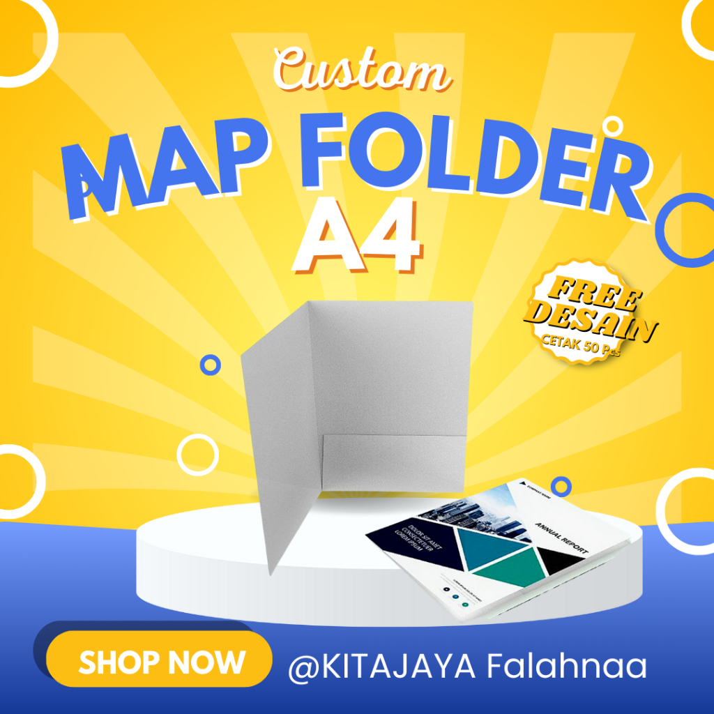 Jual (Free Desain) Map Folder A4 Custom – Bisa Cetak Nama – Harga Grosir Termurah – Cocok ...