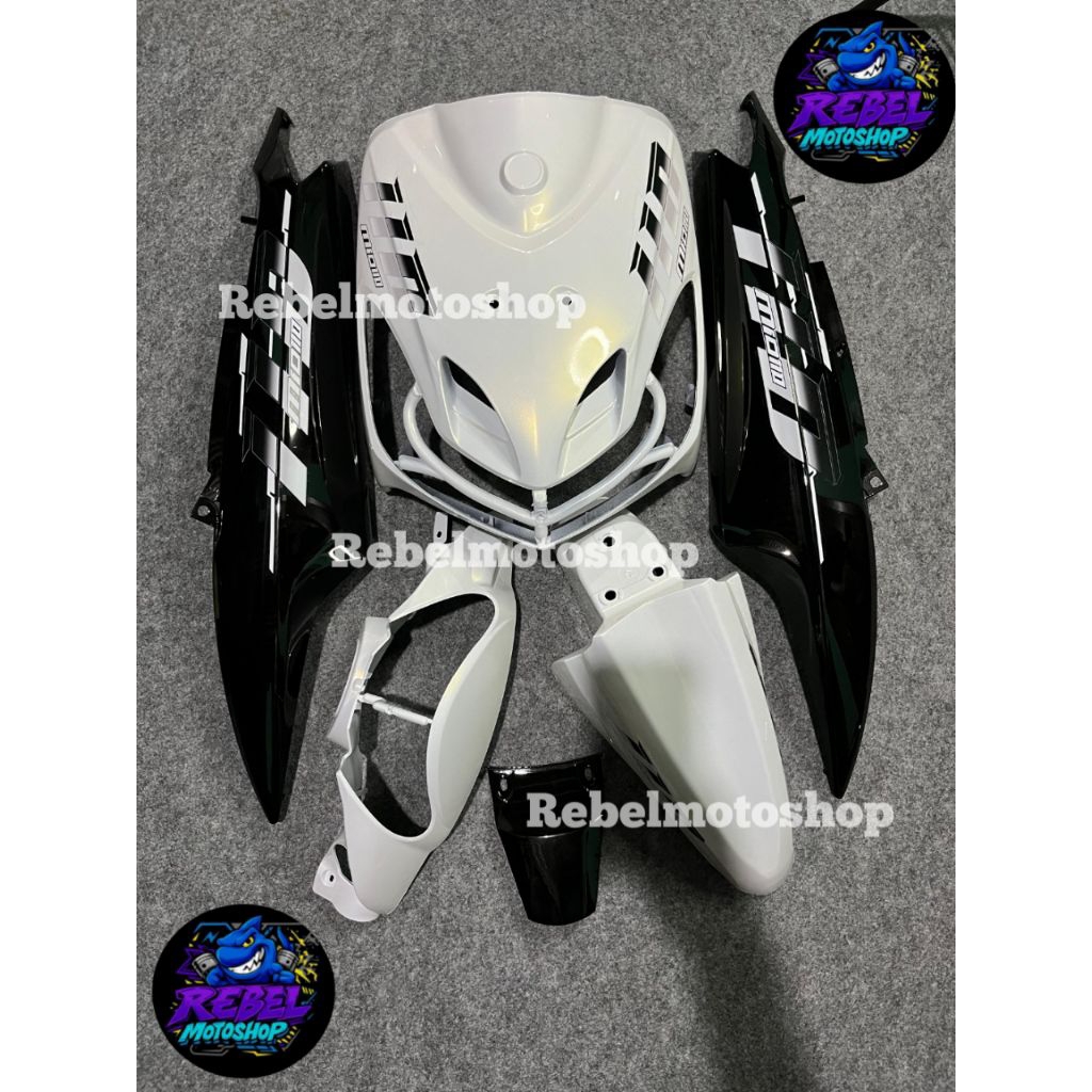 Jual Cover full body halus Yamaha mio smile warna putih hitam vietnam ...