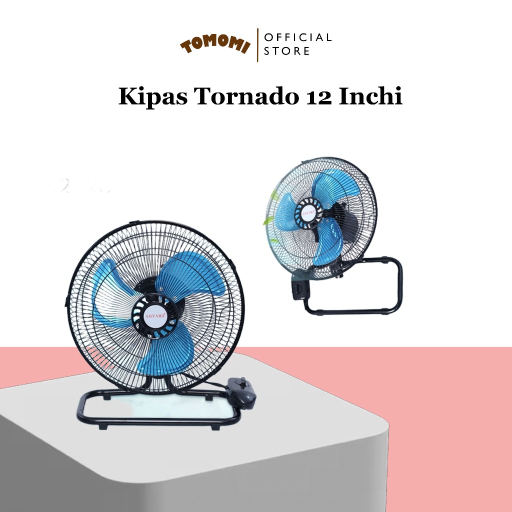 Jual Kipas Angin besi TORNADO 12 inch 2 in1 AOYAMA Bisa Duduk meja Bisa ...