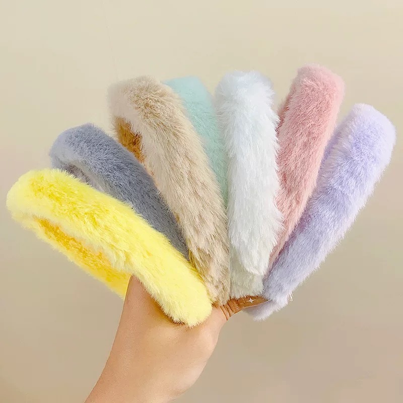 Jual Twenty One - Bando Rambut Bulu Halus Warna Pastel Gaya Fashion ...