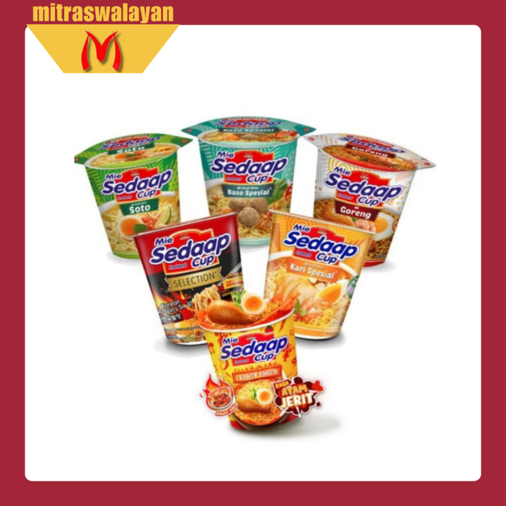 Jual Mie SEDAAP Kemasan Cup All Variant 77 gr | Shopee Indonesia