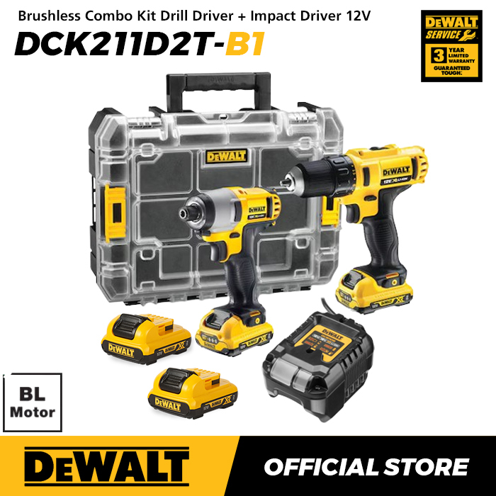Jual Dewalt Brushless Combo Kit Drill Driver (DCD710) + Impact Driver ...