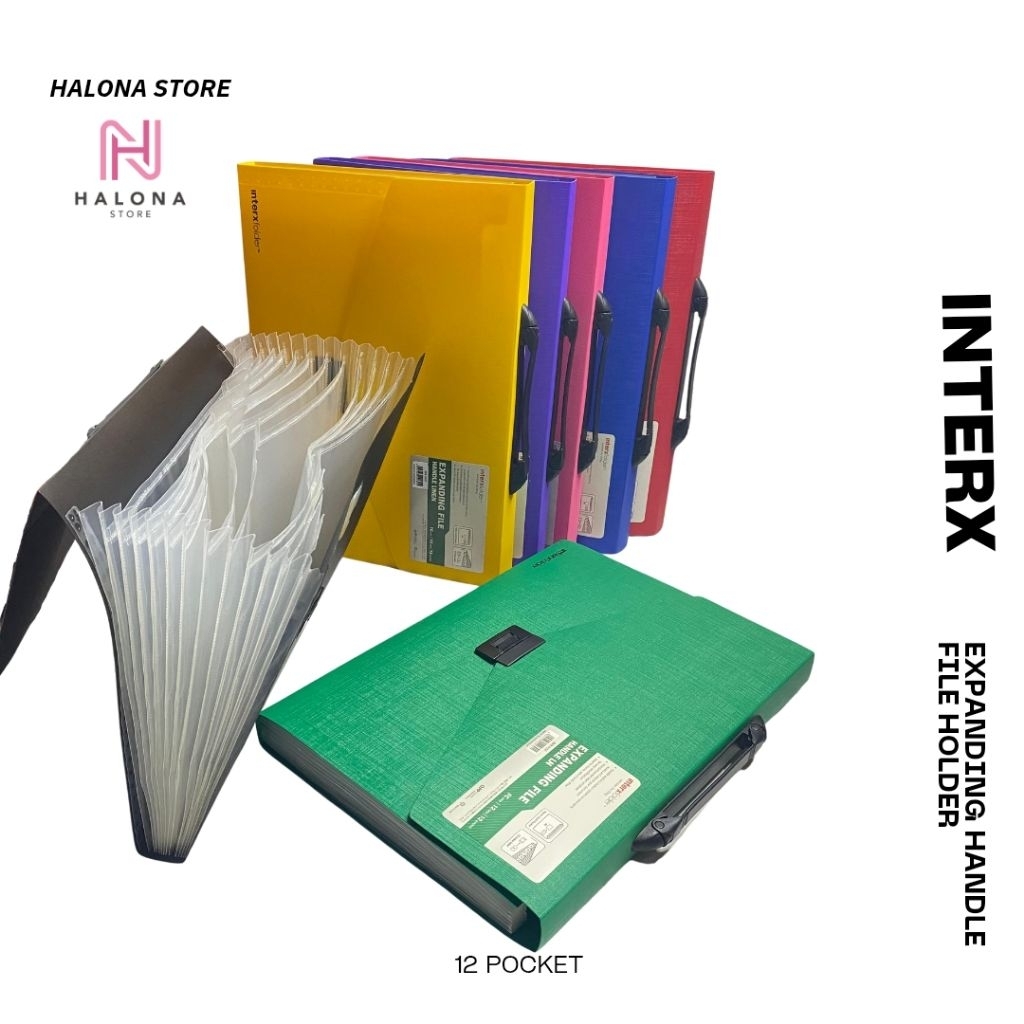 Jual Expanding Handle File Holder Inter X folder / Map Harmonika / File ...