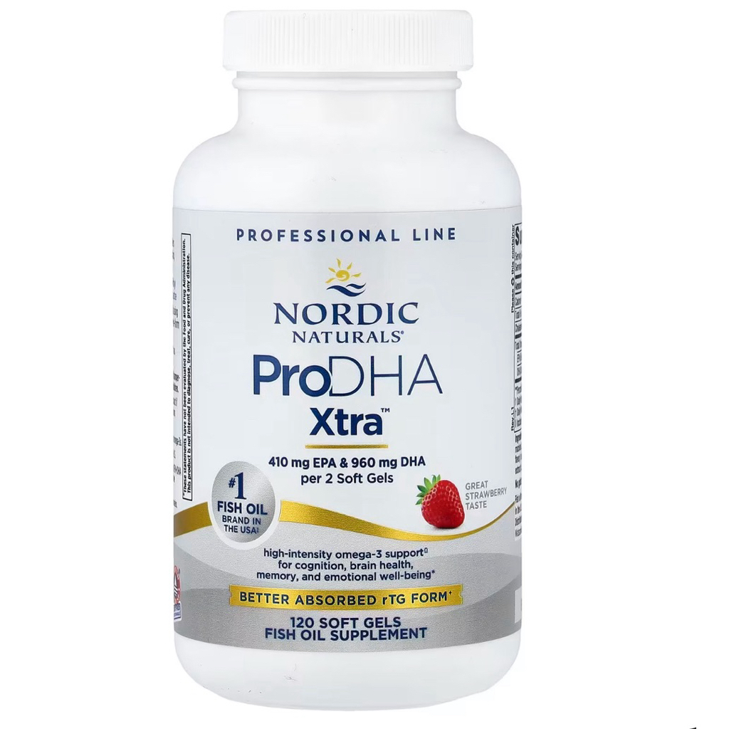 Jual Pro DHA Nordic 1000 isi 120 Softgels Strawberry Nordic Naturals ...