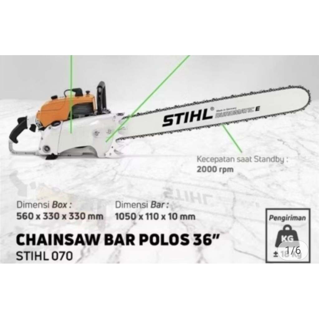 Jual Mesin Chainsaw Stihl MS-070 Bar 36"dan rantai potong 36/52T ...