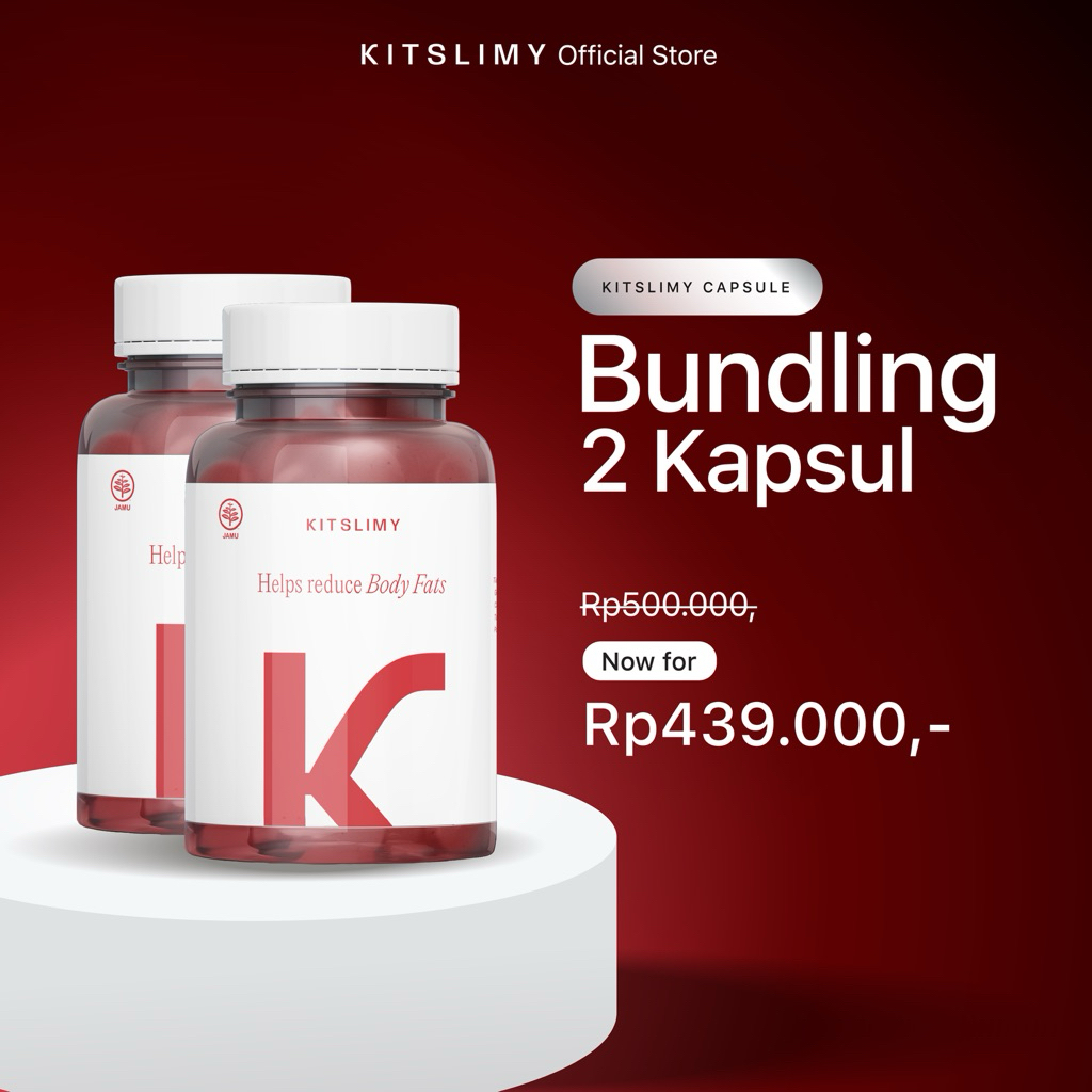 Jual Kitslimy Paket Hemat | 2 Botol Capsule Kitslimy | Kapsul Menahan ...
