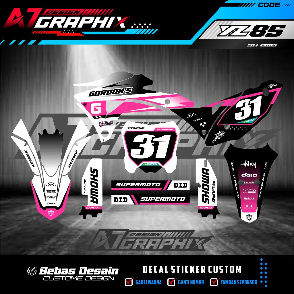 Jual DECAL STIKER KLX GORDON - DECAL MOTOR KLX GORDON MASIH BISA DI ...