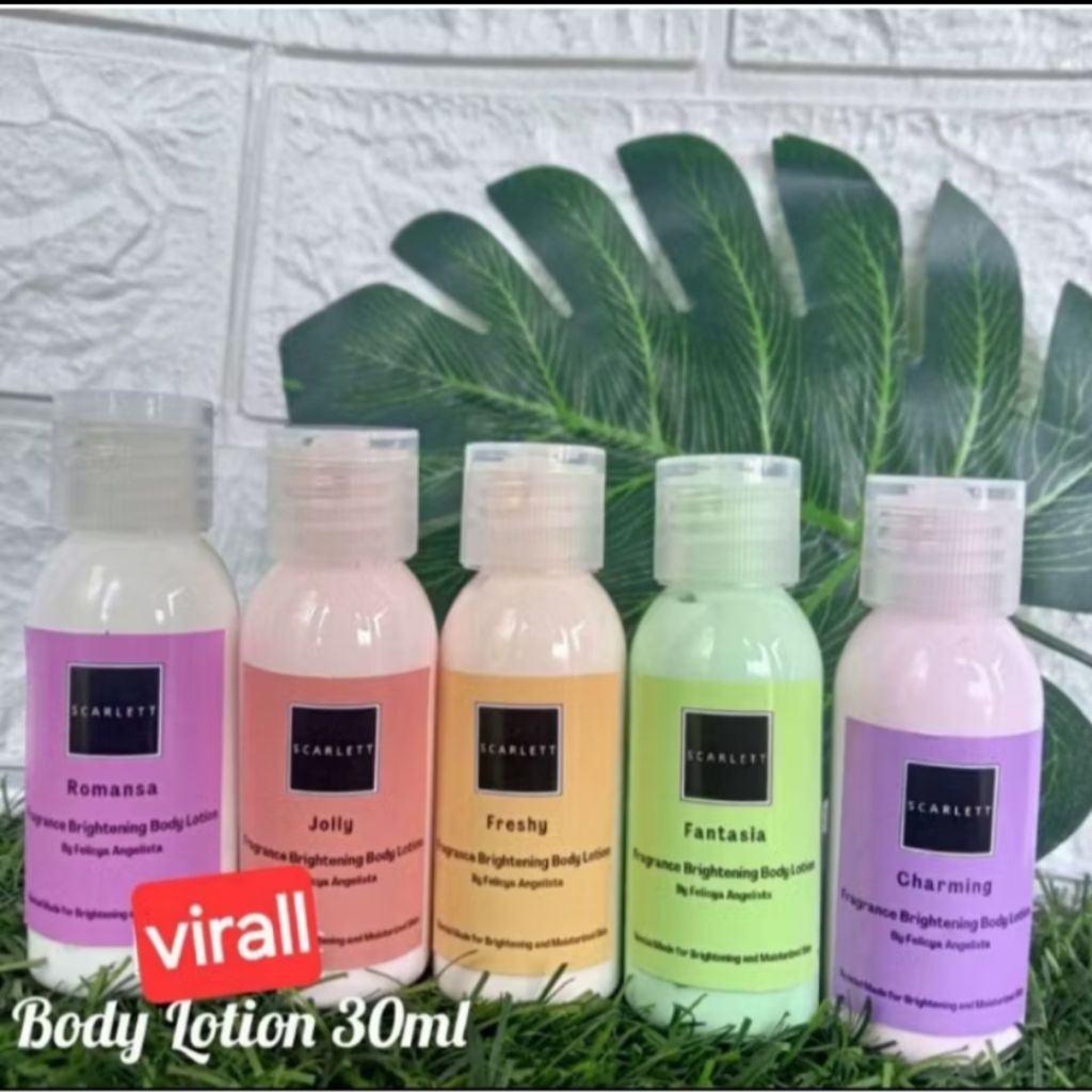 Jual PAKET HEMAT 5 PCS!!! SCARLETT BODY LOTION MINI 30ML | Shopee Indonesia
