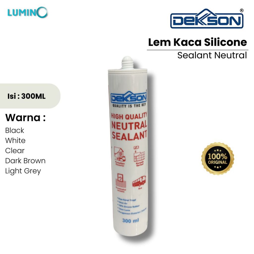 Jual Dekkson - Neutral Silicone Sealant / Lem Non Asam Serbaguna Netral ...