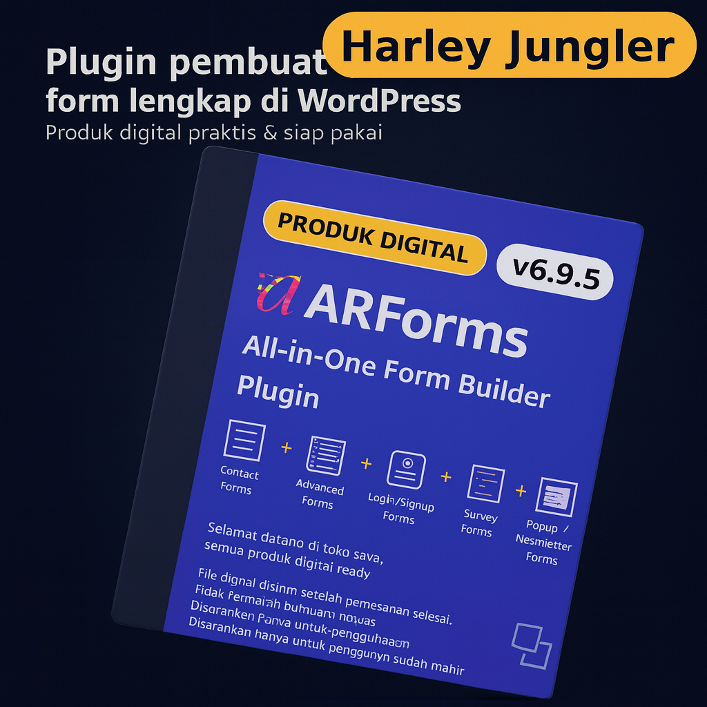 Jual SOURCE CODE Plugin Formulir Serbaguna WordPress (ARForms v6.9.5) | Shopee Indonesia