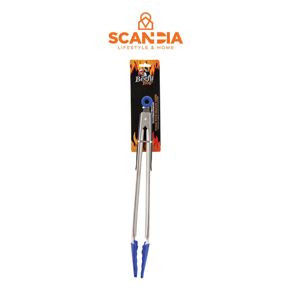 Jual SCANDIA Bbq Tongs Silicon Tip 35Cm Blue (KA0079) - Capit Peralatan Dapur Peralatan Masak ...