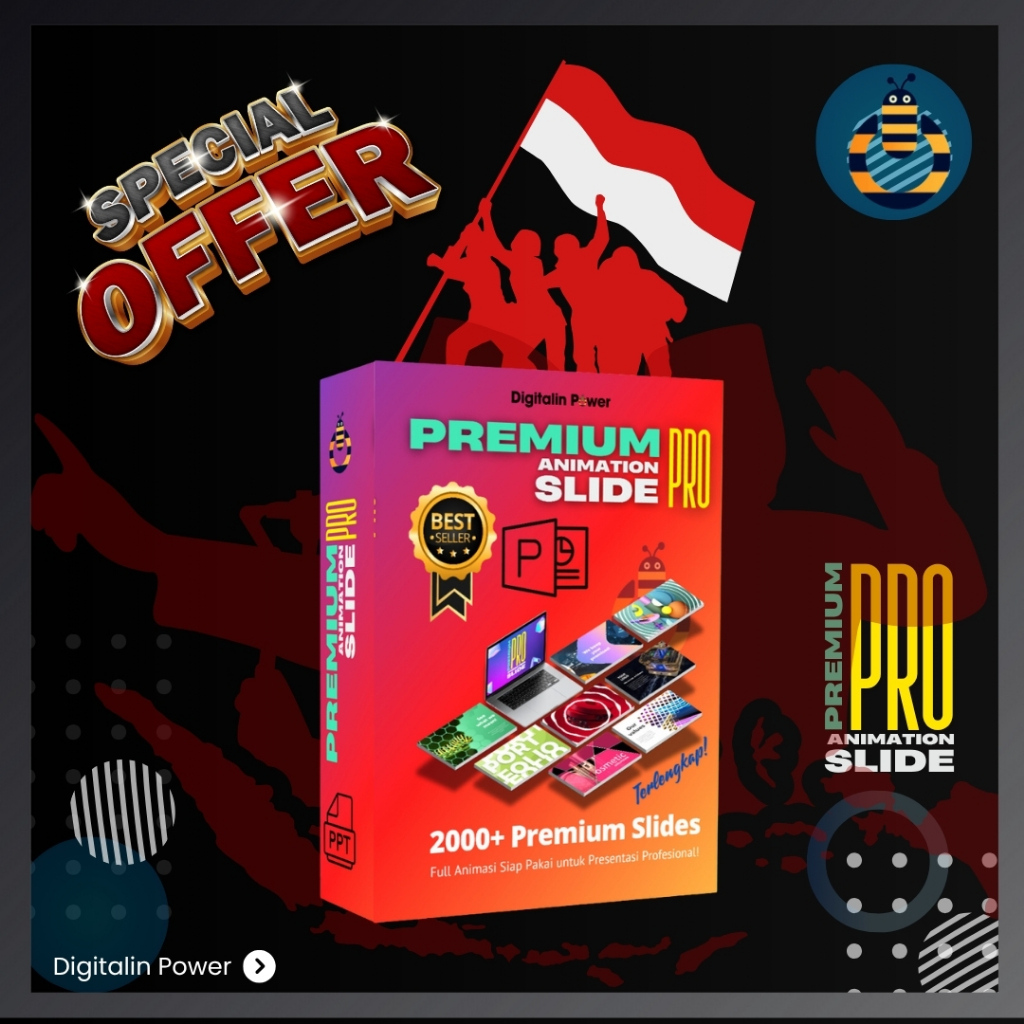 Jual Template Powerpoint Premium PRO Animasi Slide Presentasi Template ...
