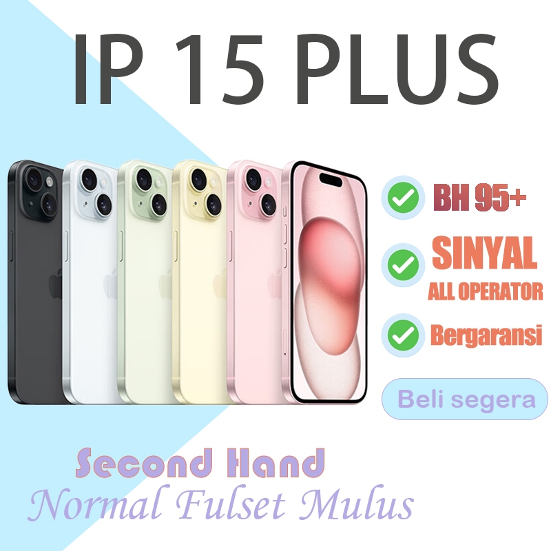 Jual IP 15/15 PLUS 256GB/128GB SECOND MULUS GOOD CONDITIONS NO RECOND ...