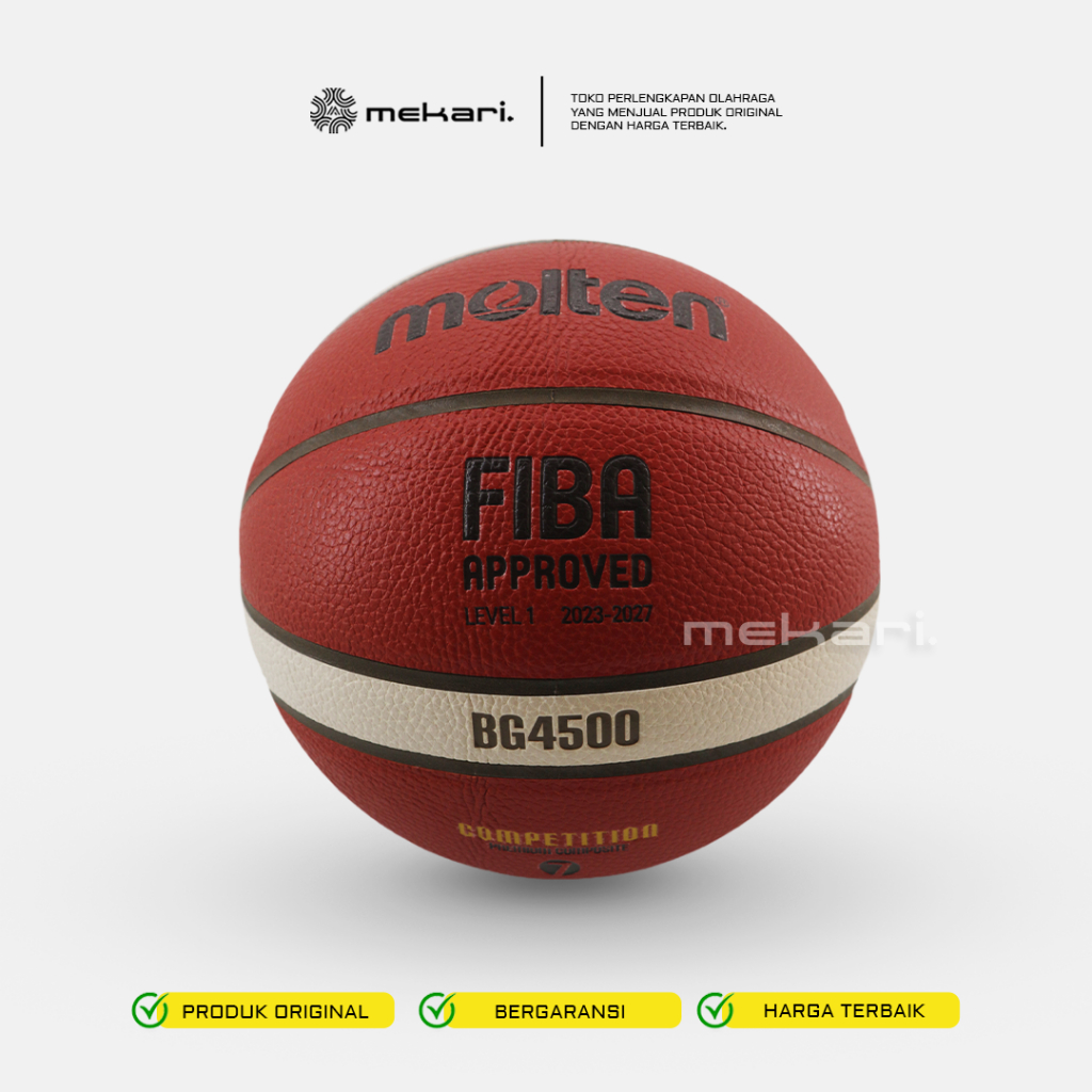 Jual Bola Basket Molten B7G4500 Size 7 ( Indoor ) FIBA APPROVED ( 2023 ...