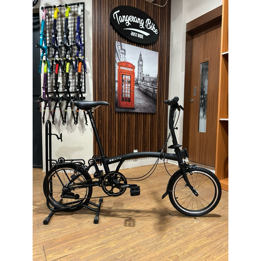 Jual Sepeda Lipat 3Sixty 3 Speed Black Mamba 16 Inchi Folding Bike ...