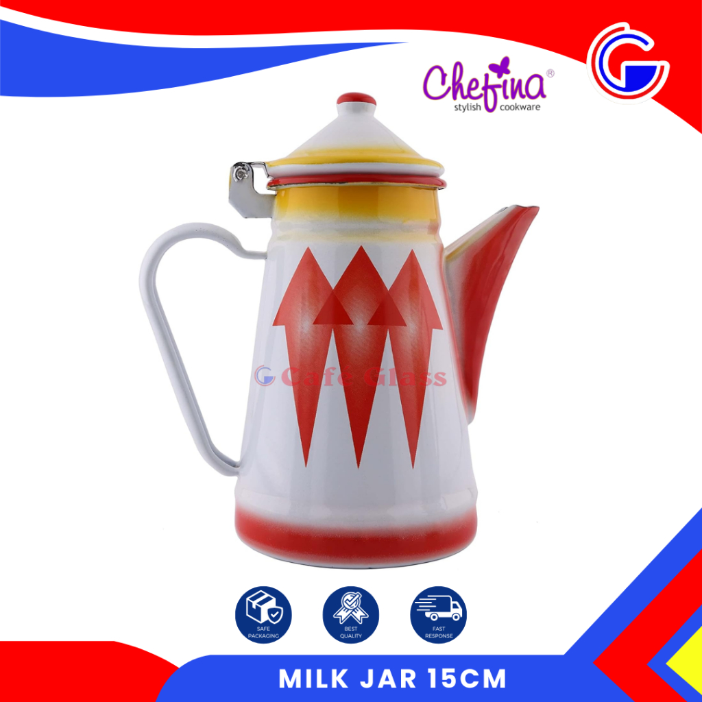 Jual MILK JAR ENAMEL CHEFINA | TEA POT ARABIAN | TEKO TEH SUSU KOPITIAM ...