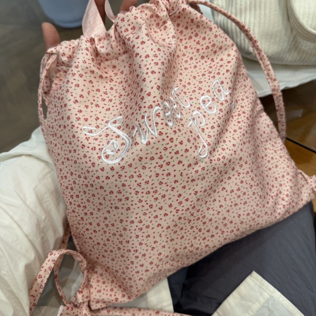 Jual Tas Ransel Tas Kanvas Bunga Tas Ransel Mini Motif Korea Tas ...