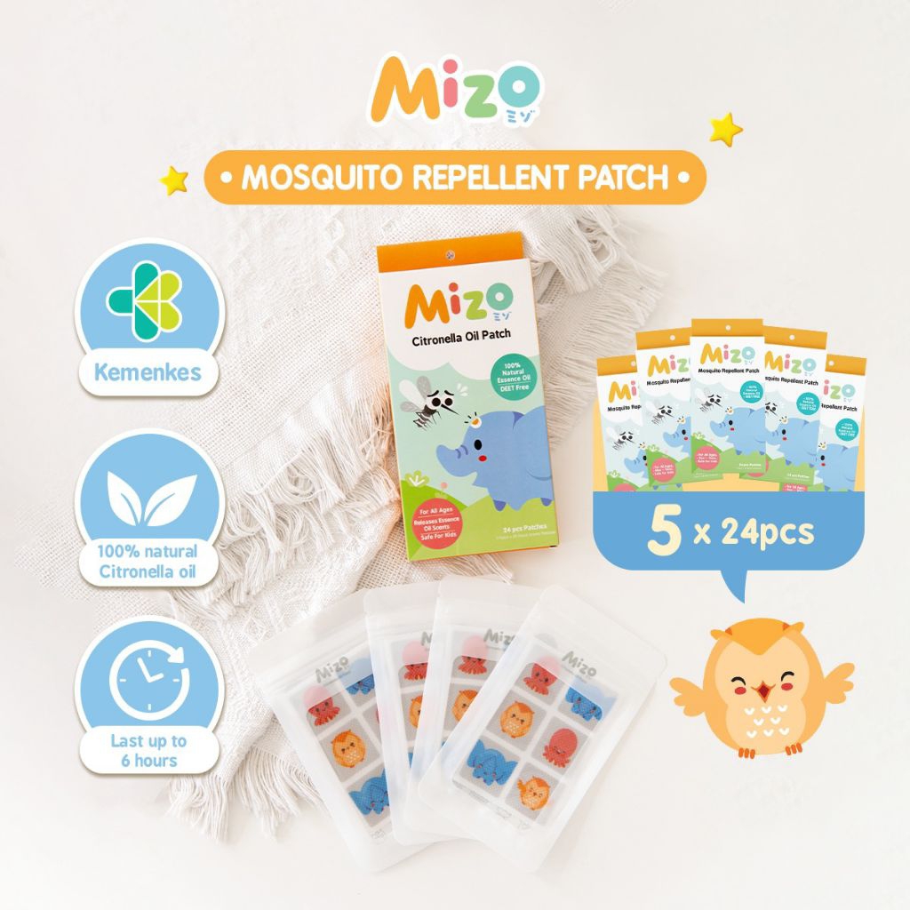 Jual MIZO Stiker Anti Nyamuk Alami 24 Pcs X 5 Pcs | Shopee Indonesia