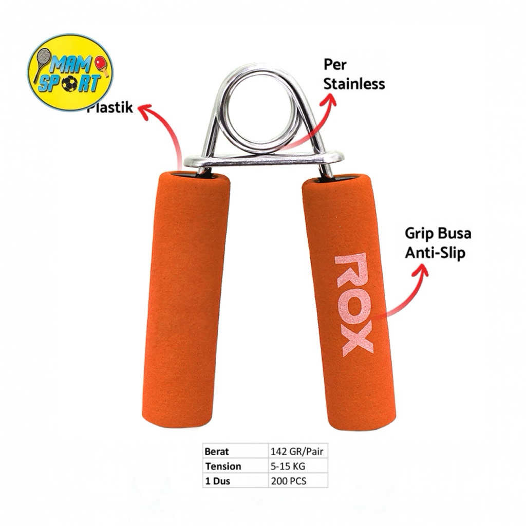 Jual Hand Grip Alat Latihan Otot Tangan Foam ROX PALMA RXF-201 Original ...