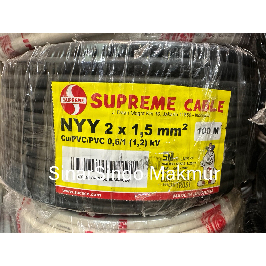 Jual Kabel Supreme NYY 2x1.5 2x1,5 mm 100 Meter | Shopee Indonesia