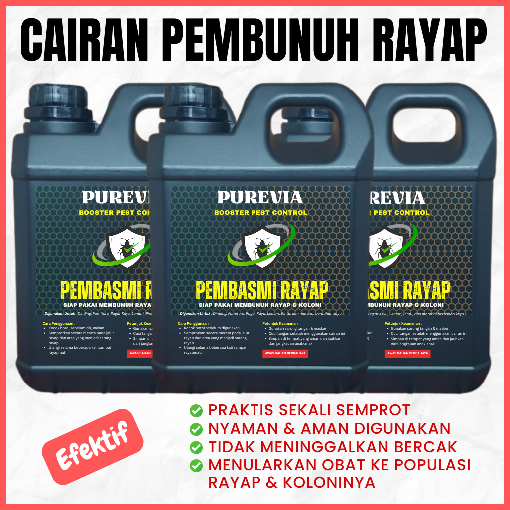 Jual 5Liter OBAT PEMBASMI RAYAP KAYU & TEMBOK SEMPROT PALING AMPUH ...
