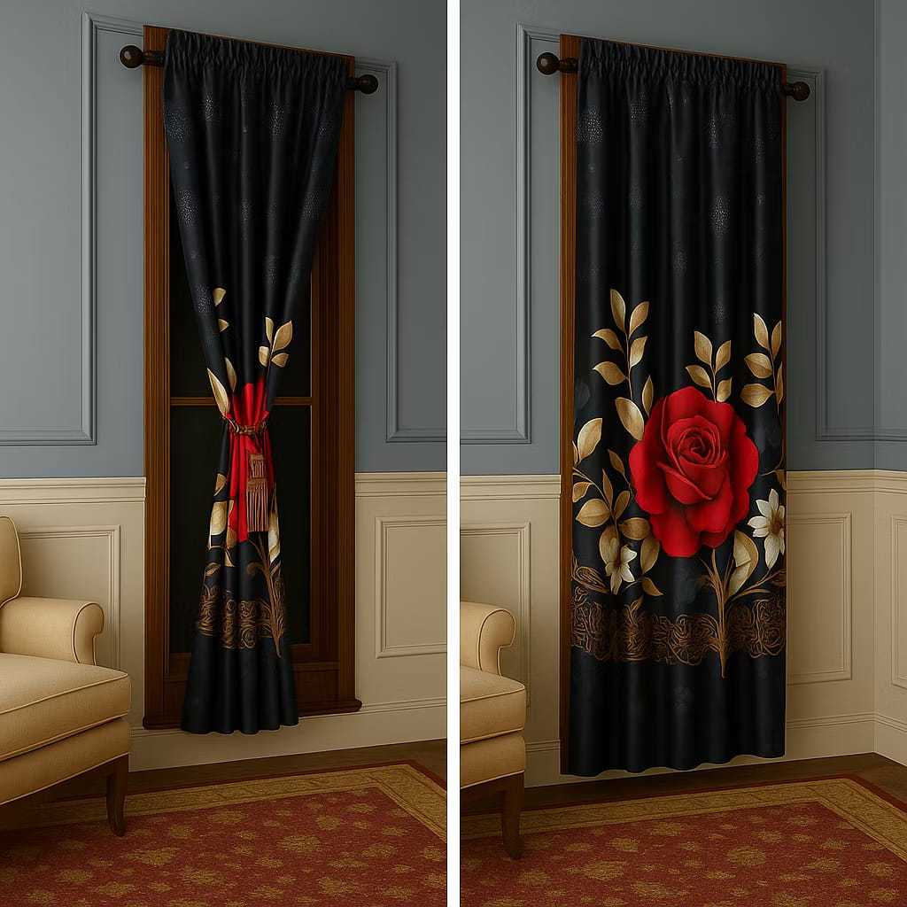 Jual Gorden Jendela Pendek Ukuran 80x160cm Model Serut | Shopee Indonesia