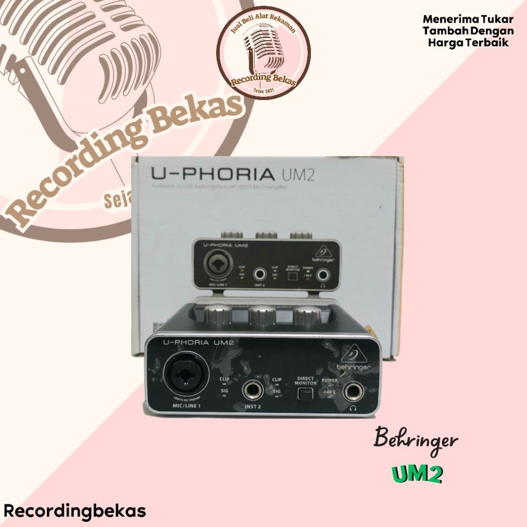 Jual Soundcard Behringer UM2 | Shopee Indonesia