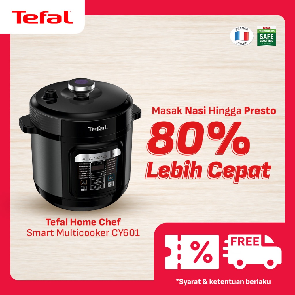 Jual TERLARIS - Tefal Multicooker Electrik 6 L CY601 Multifungsi ...