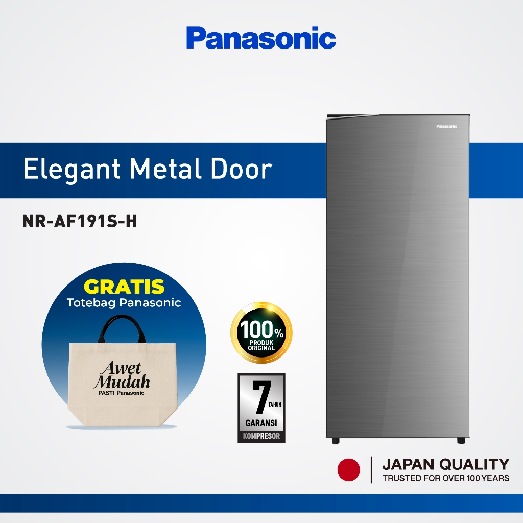 Jual Panasonic NR-AF191S-H Kulkas 1 Pintu [164 L] - Grey | Shopee Indonesia