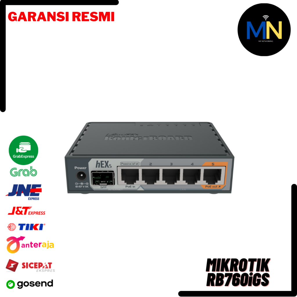 Jual Mikrotik hEX S 5x Router RB760iGS Gigabit Ethernet + SFP | Shopee ...