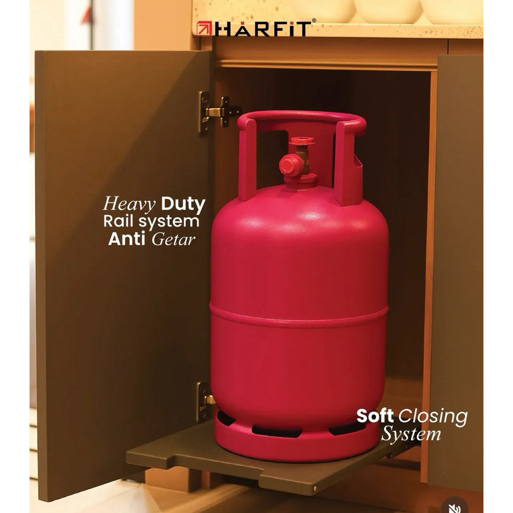 Jual HARFIT GAS CARRIER PULL OUT SOFT CLOSING / RAK LEMARI TARIK GAS ...