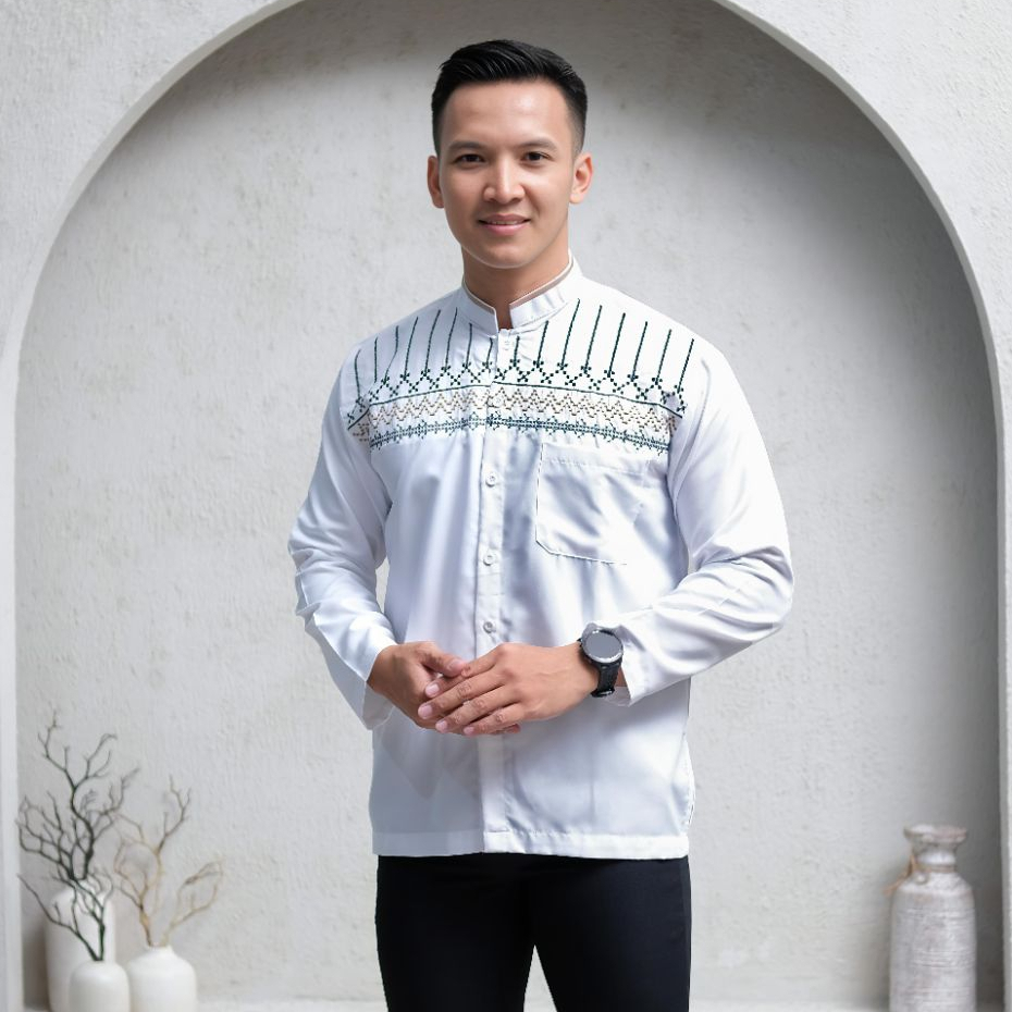 Jual Baju Koko Bordil Lengan Panjang Terbaru M,L,XL,XXL | Shopee Indonesia