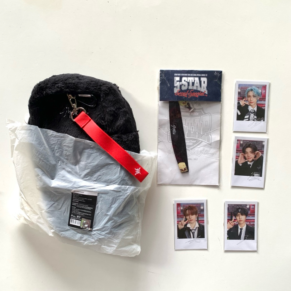 Jual stray kids merchandise 5-star dome tour seoul 2023 pouch ...