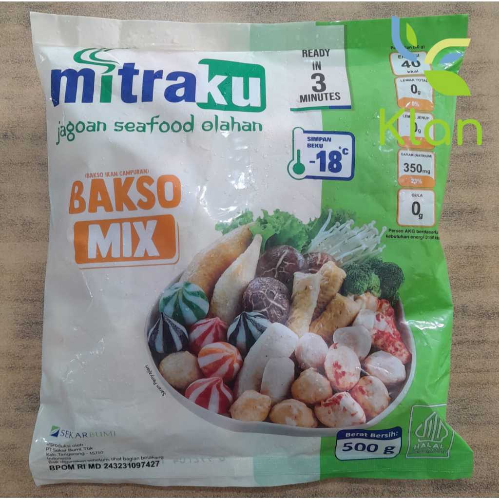 Jual MITRAKU BAKSO MIX 500GR/ STEAMBOAT MIX/ BAKSO IKAN MIX/ STEAMBOAT ...
