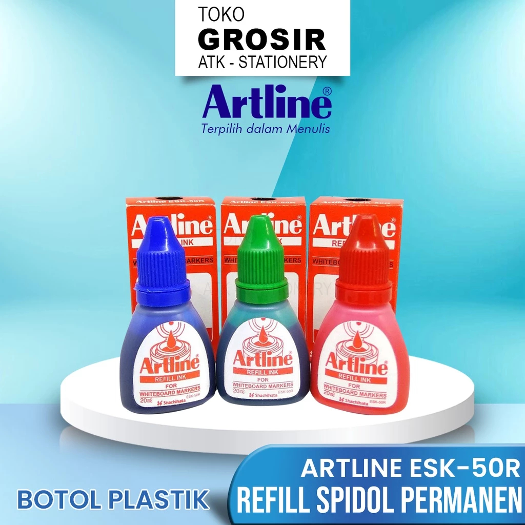 Jual GROSIR Tinta Refill Spidol Whiteboard Artline ESK-50R 2 | Shopee ...